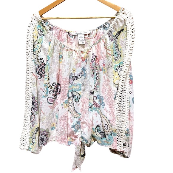 American Rag | Tops | American Rag Sz Xl Boho Hippie Feminine Semi ...